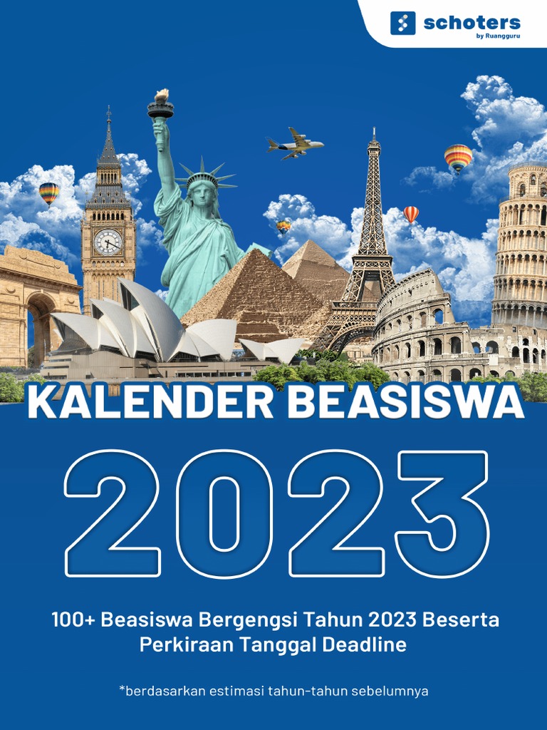 Kalender Beasiswa 2023 by Schoters - Portrait Vers. | PDF