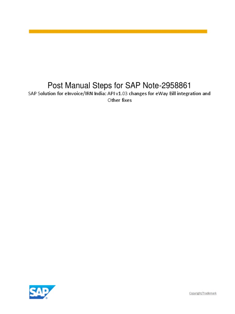2958861-Manual Post-Implementation Steps | PDF