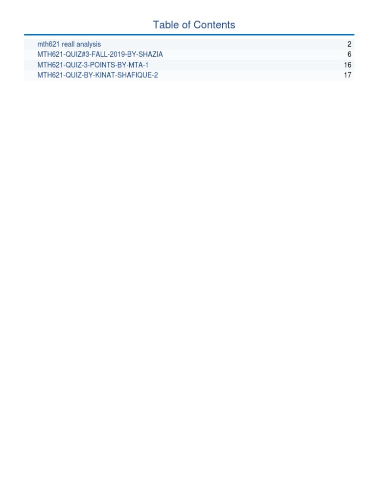 Mth621.. Mega Quiz 3.solved | PDF | Quiz | Schools