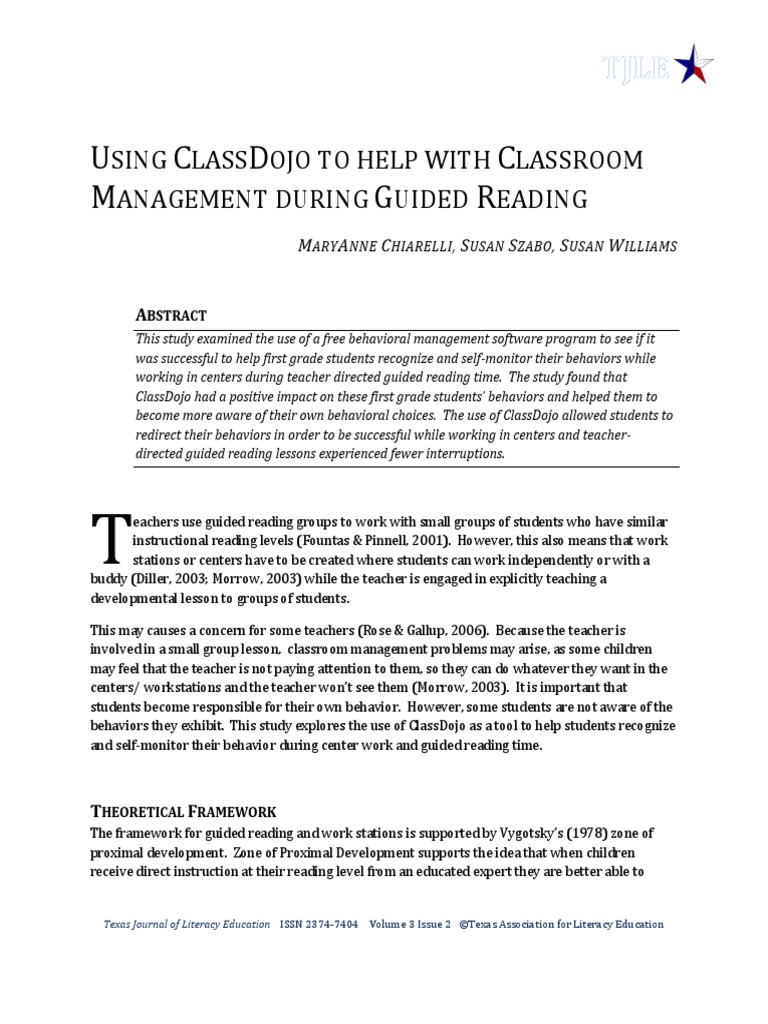 Class Dojo | PDF | Classroom Management | Teachers