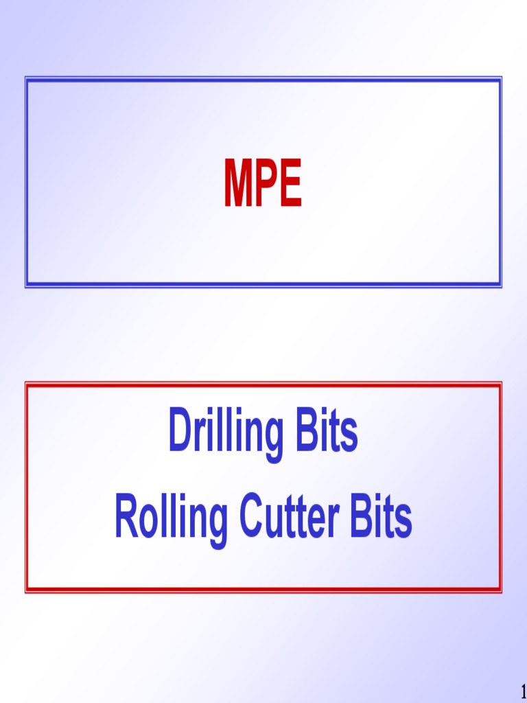 Rolling Cutter Bits 02 | PDF | Bearing (Mechanical) | Industrial Processes