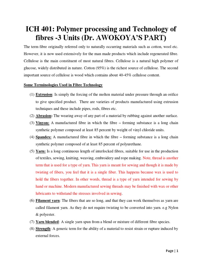 Ich 401 Awokoya's Part | PDF