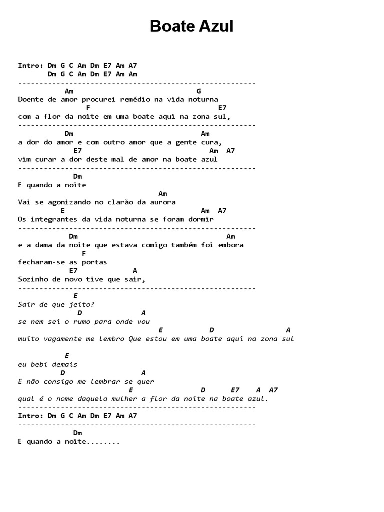 17. Boate+Azul+(Cifra) | PDF