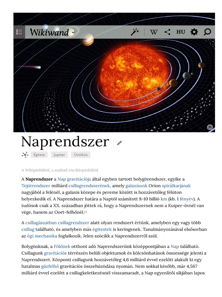 WWW Wikiwand Com Hu Bolygórendszer | PDF