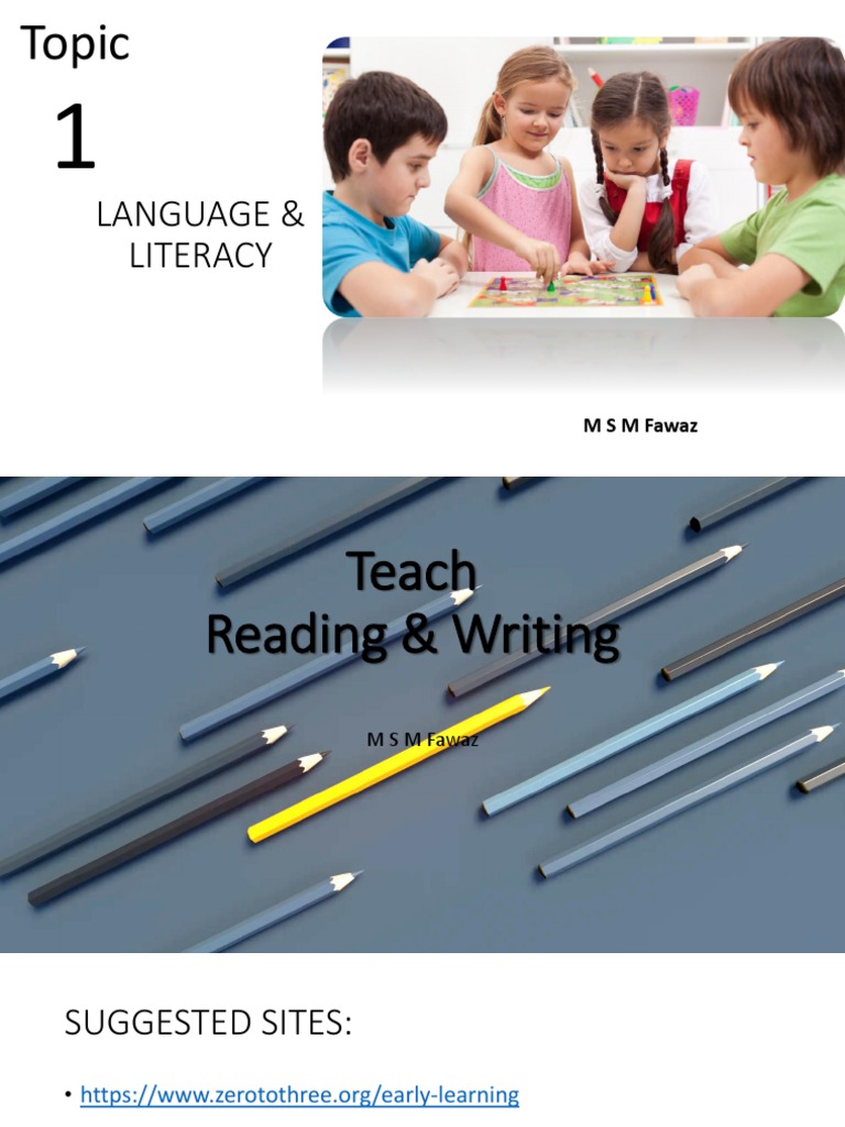 01 Teaching Reading & Writing Education at Primary Level-1 | PDF ...