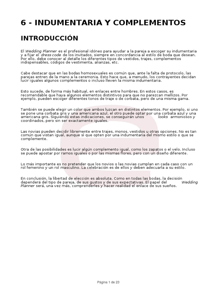 6 Indumentaria y Complementos | PDF | Ropa | Corbata