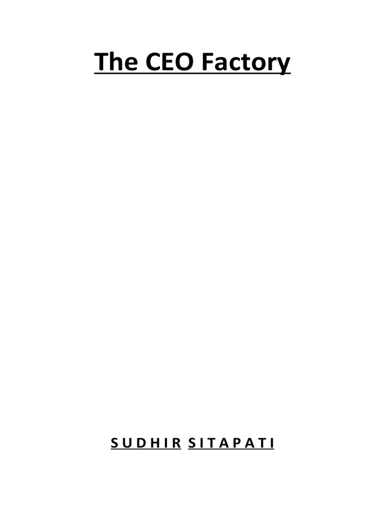 The CEO Factory | Download Free PDF | Sales | Brand