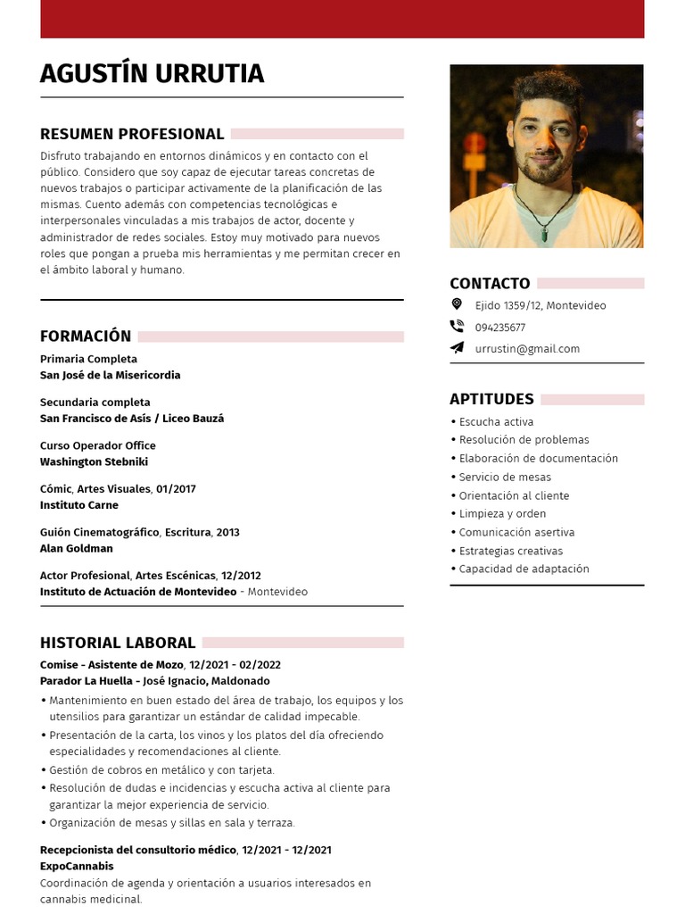 CV Agustín Urrutia 2022 | PDF