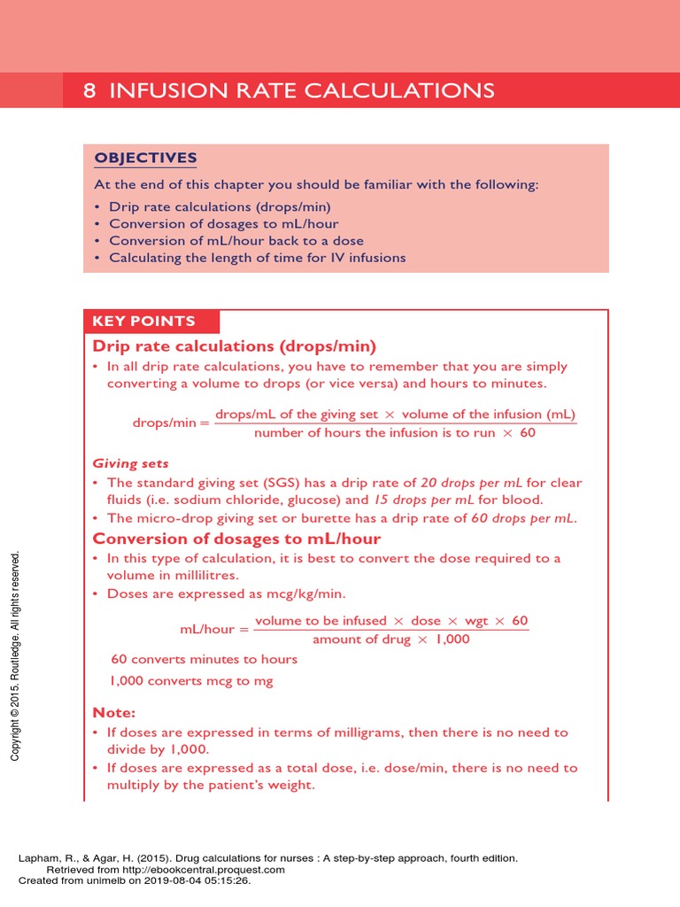 Drug Calculations For Nurses A Step-by-Step Approa... - (Chapter 8 ...