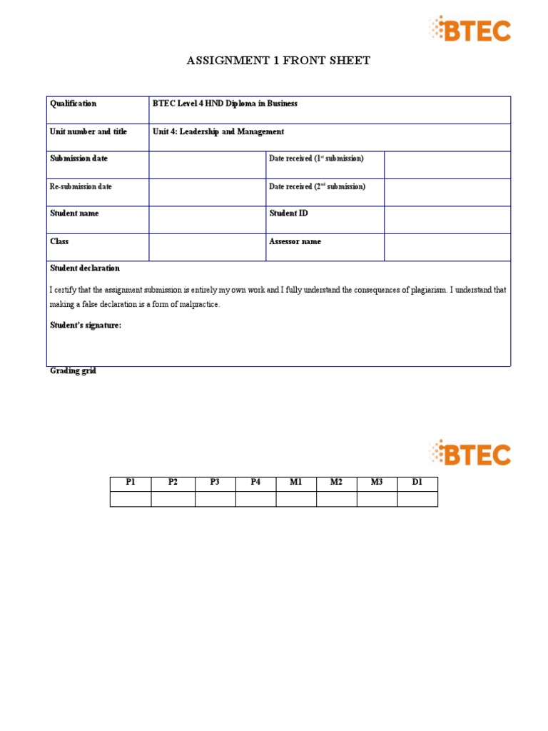 Unit-4 5036 ASM1 Frontsheet | PDF Unit-4 5036 ASM1 Frontsheet | PDF