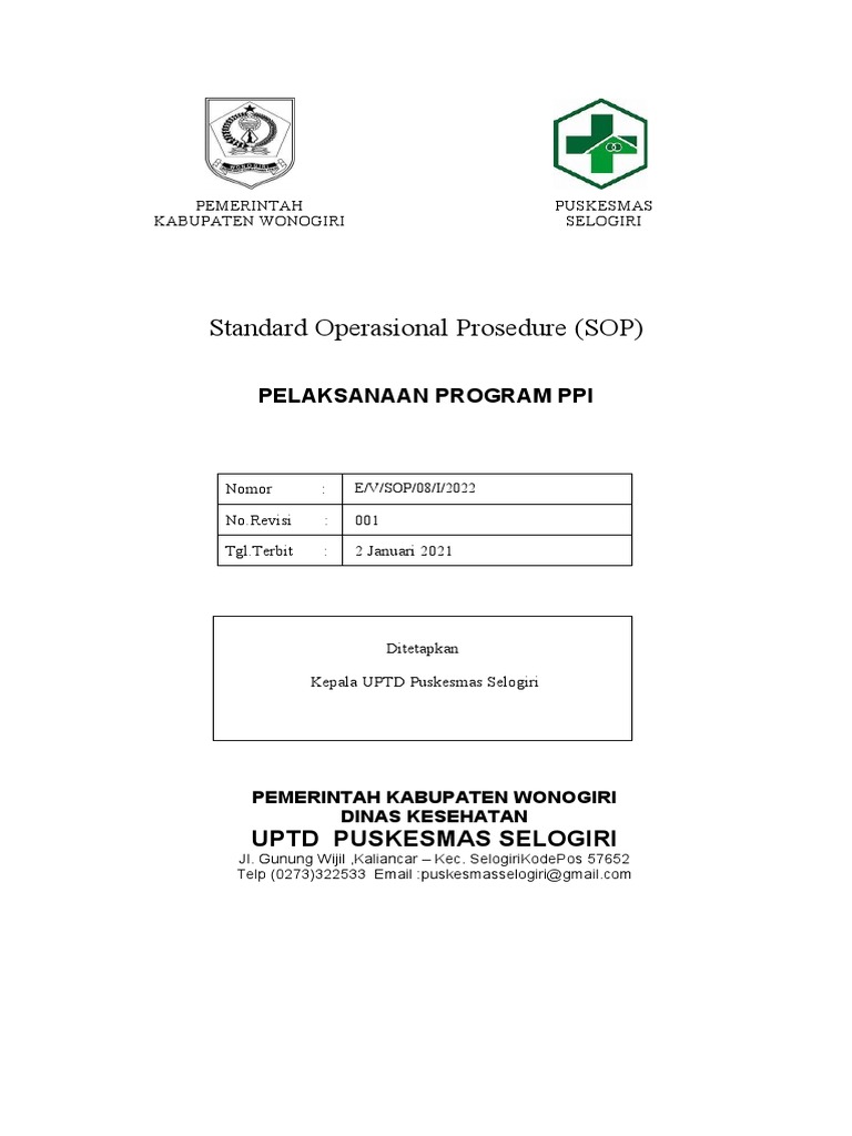 08 SOP Pelaksanaan PPI | PDF | Bisnis | Komputer