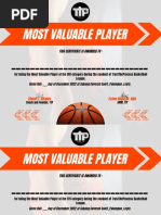 Mythical Five Basketball Certificate | PDF | Sports & Recreation