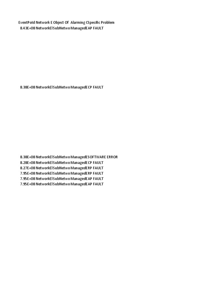 Ericsson BSCs Alarms | PDF | Computer Programming | Computing