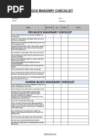 Concrete Inspection Checklist | PDF