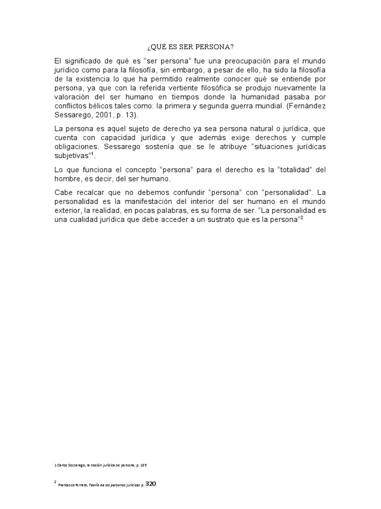 Qué Es Ser Persona | PDF | Ciencias sociales | Historia
