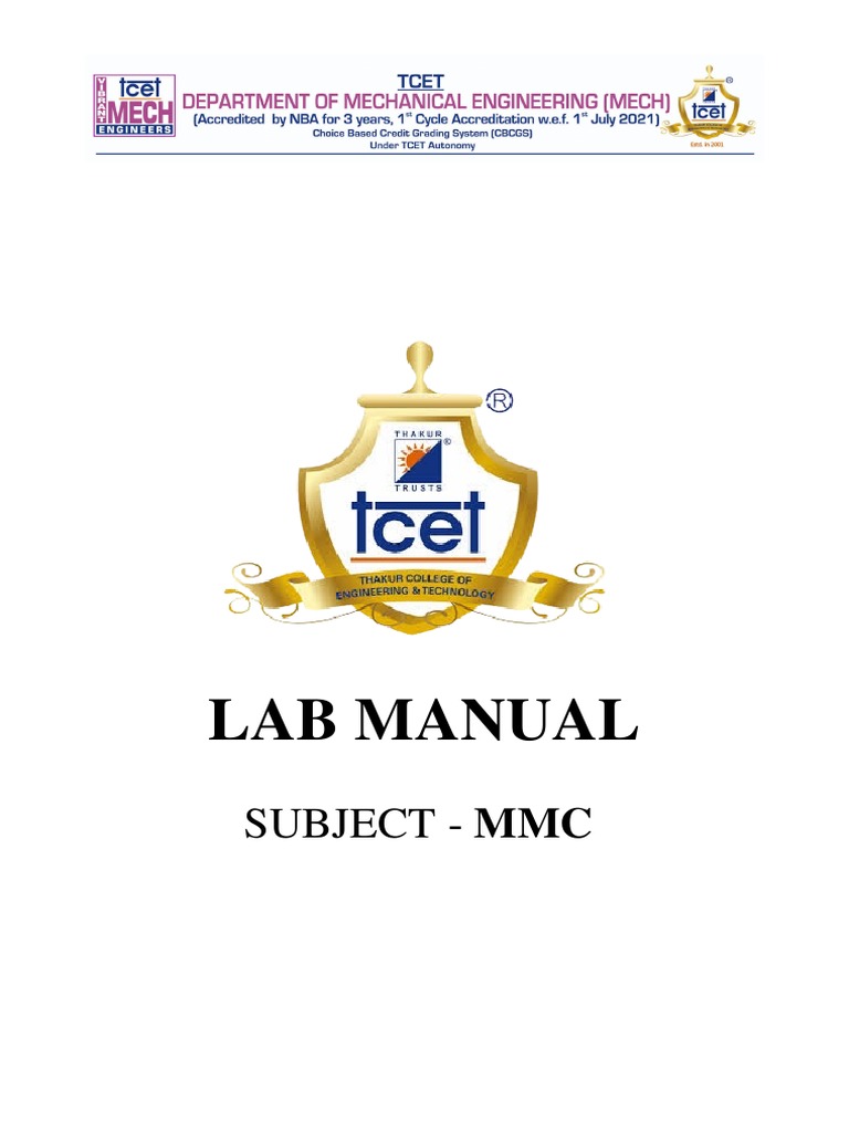 Lab Manual MMC | PDF