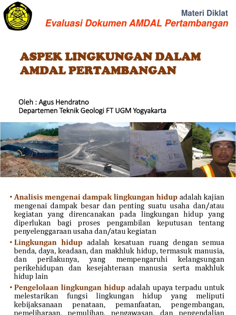 Aspek Lingkungan Dalam Amdal Pertambangan | PDF