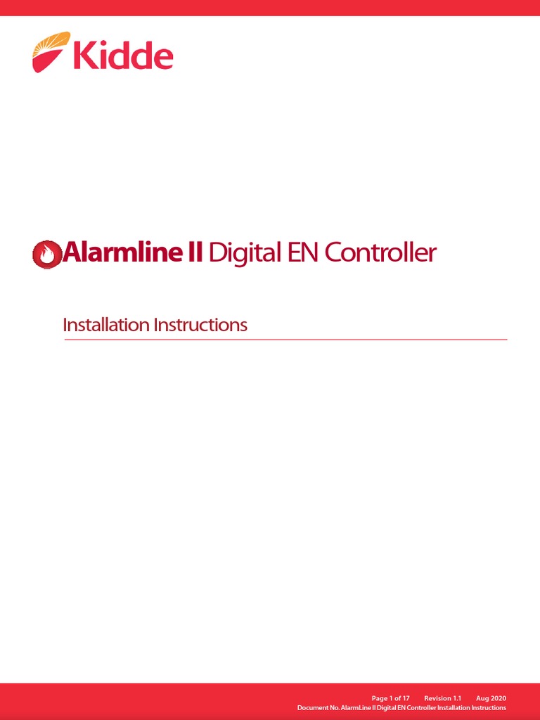 AlarmLine II Controller Installation Guide | PDF | Electrical Wiring ...