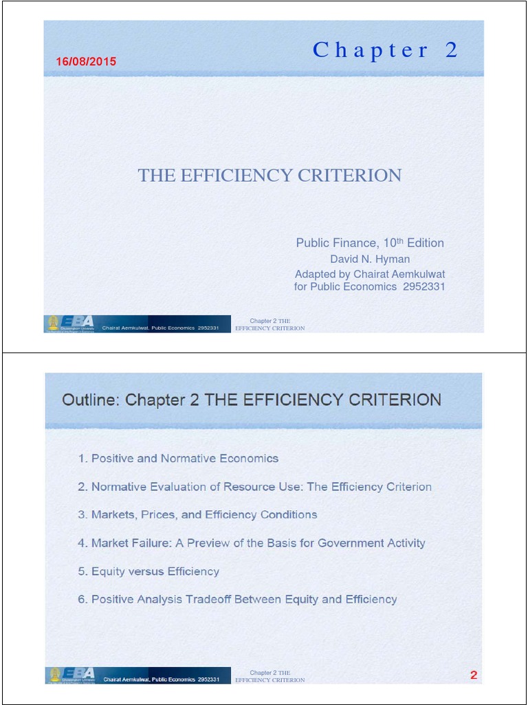 PE EBA Ch02 The Efficiency Criterion 2015 (Compatibility Mode) | PDF ...