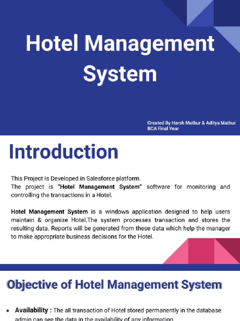 hotel-management-system-by-harsh-aditya-mathur | PDF