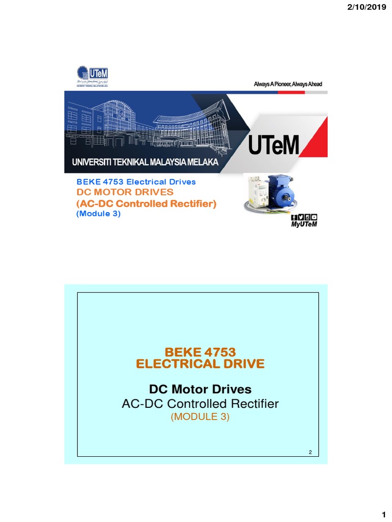 Module 3 - DC Motor Drives Rectifier | Download Free PDF | Rectifier ...