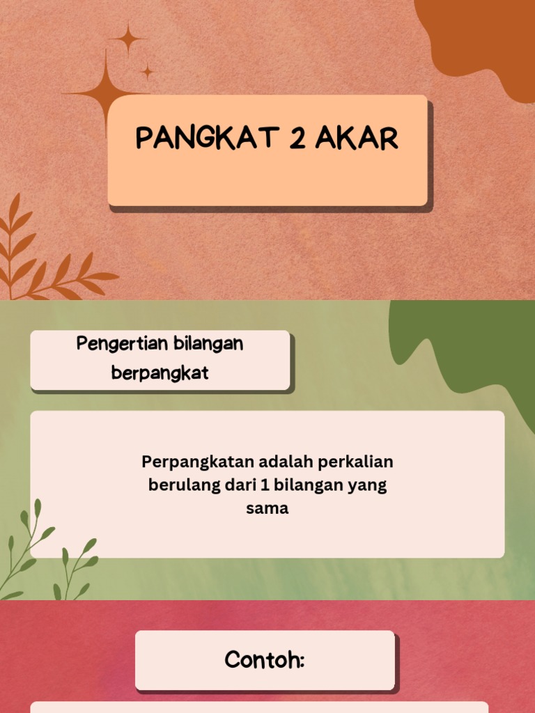 Operasi dan Contoh Bilangan Pangkat 2 | PDF