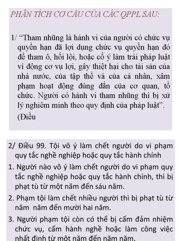 bài tập tinh huống về cơ cấu QPPL, vi phạm PL & trách nhiệm Plý | PDF