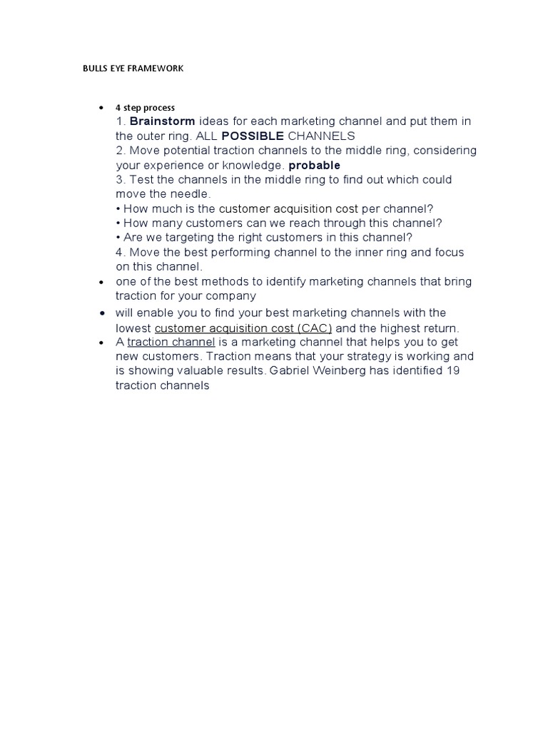 BULLS EYE FRAMEWORK | PDF