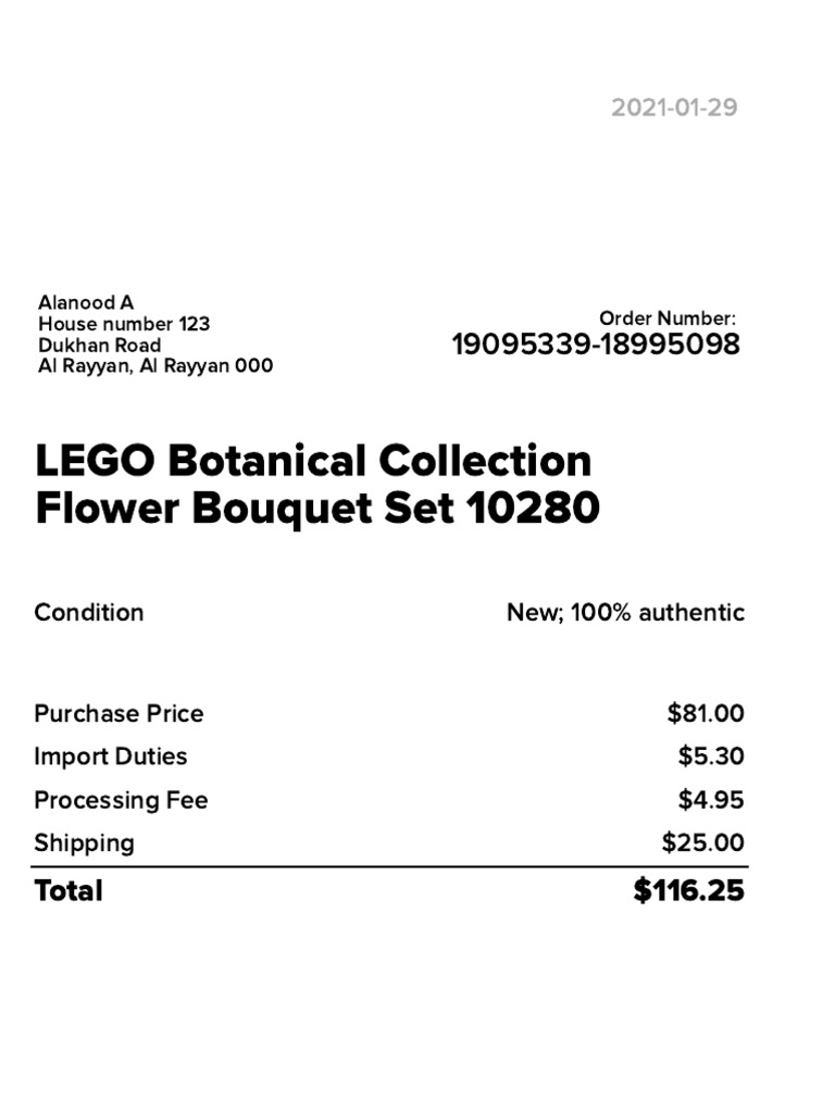 StockX Invoice - Order 19095339-18995098 | PDF