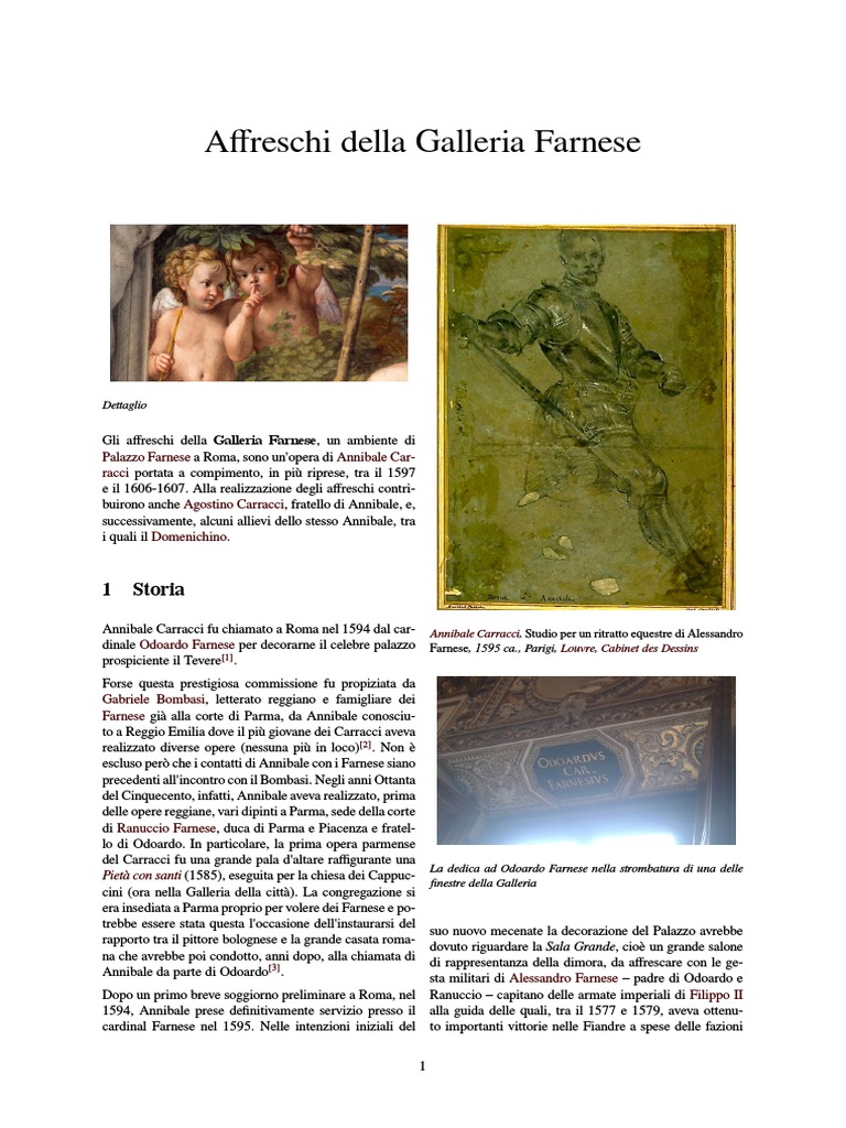 Affreschi Della Galleria Farnese | PDF