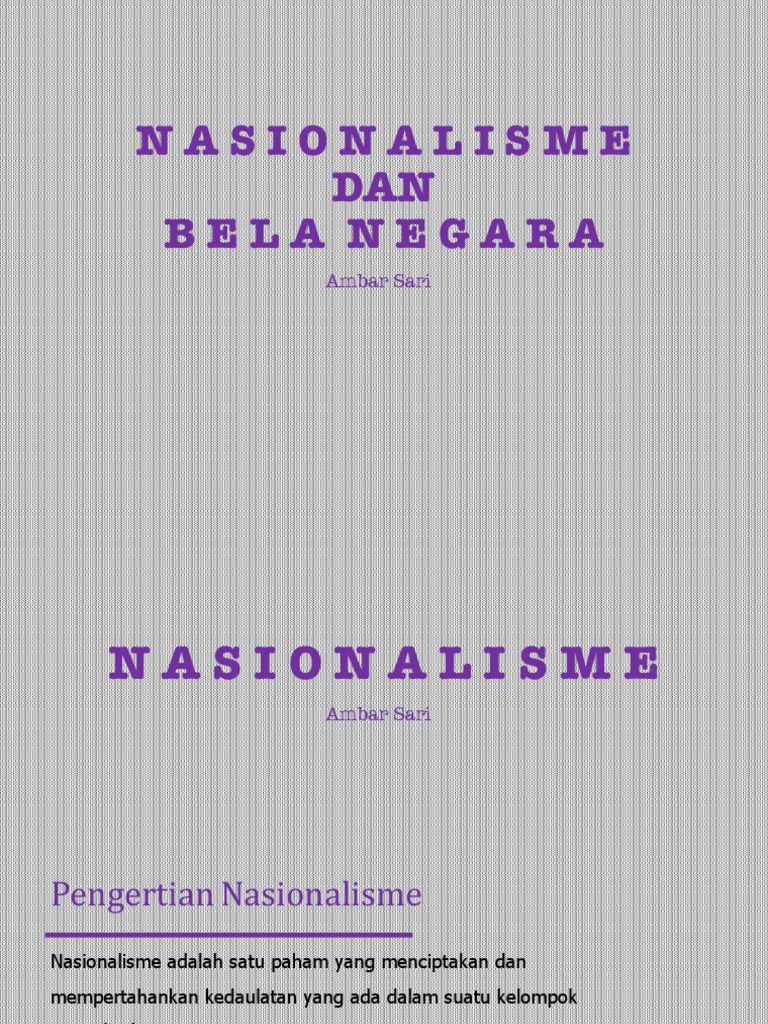 Bela Negara Nasionalisme - Materi TWK | PDF