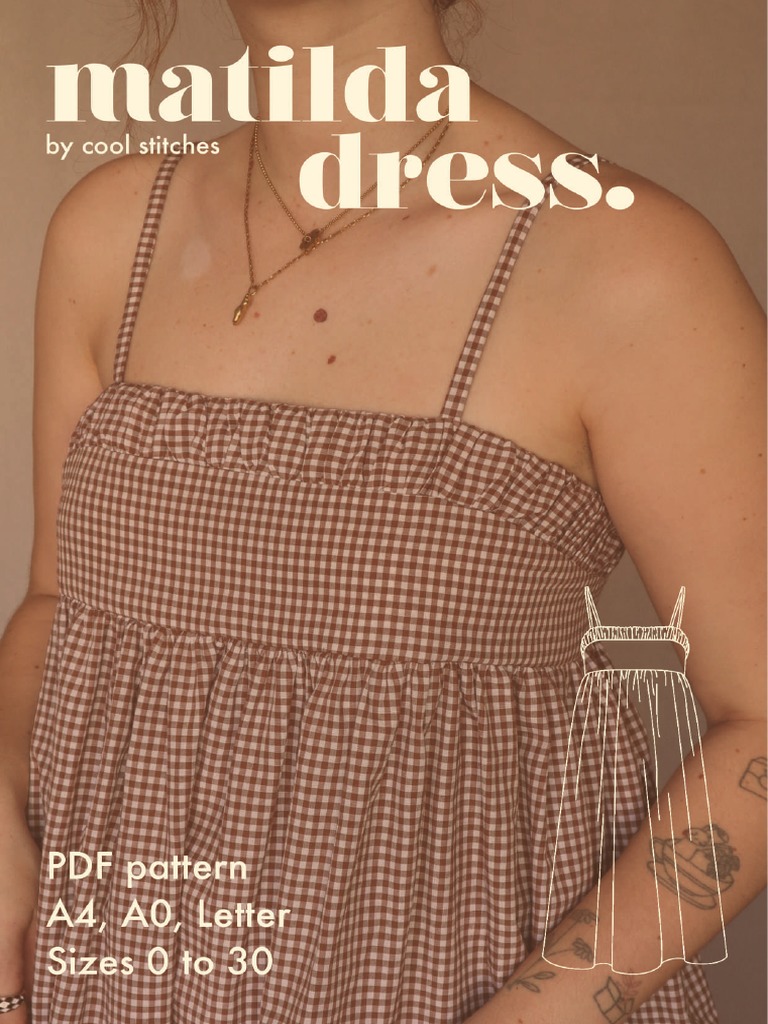 Matilda Dress Sewing Pattern Guide | PDF | Sewing | Textiles
