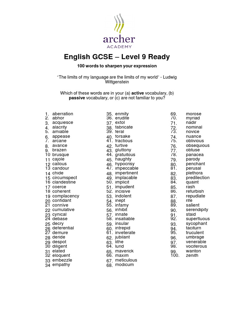 Top Level English Vocabulary (1) 230111 173916 | PDF