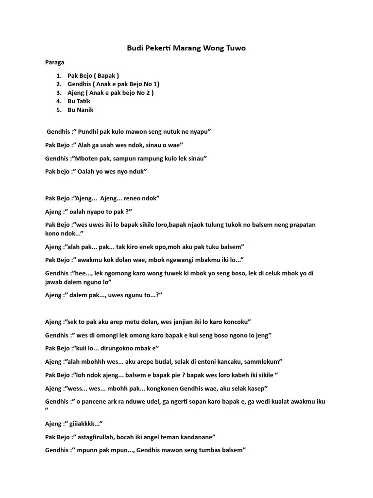 Drama Bahasa Jawa Pdf