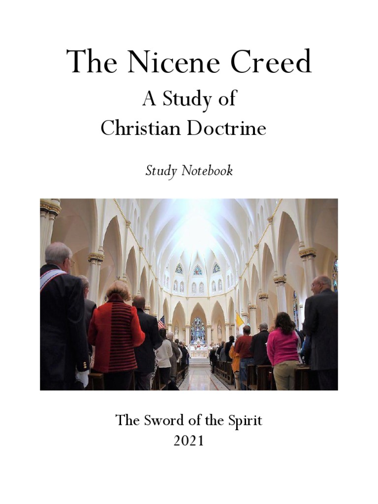 PTI 2023 - The Nicene Creed Notebook | PDF | God The Father | Christian ...