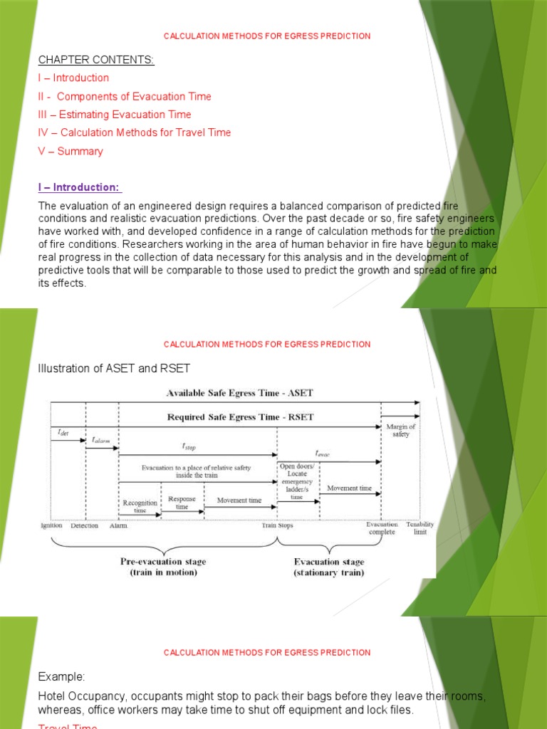 Calculation Methods for Egress | PDF | Stairs