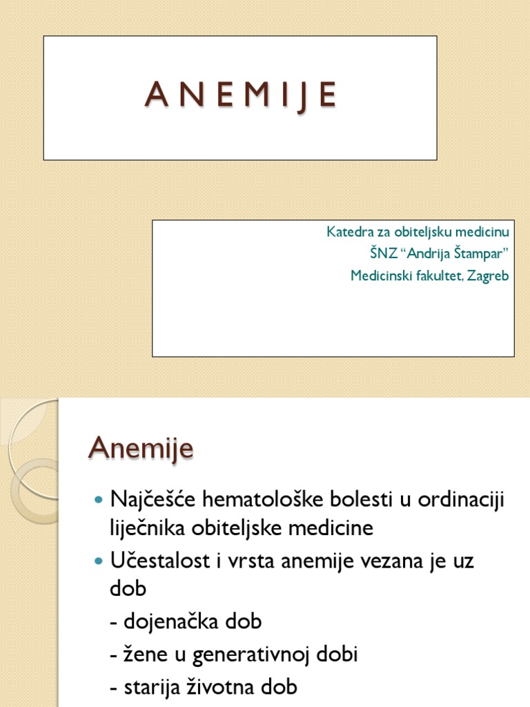Anemije | PDF