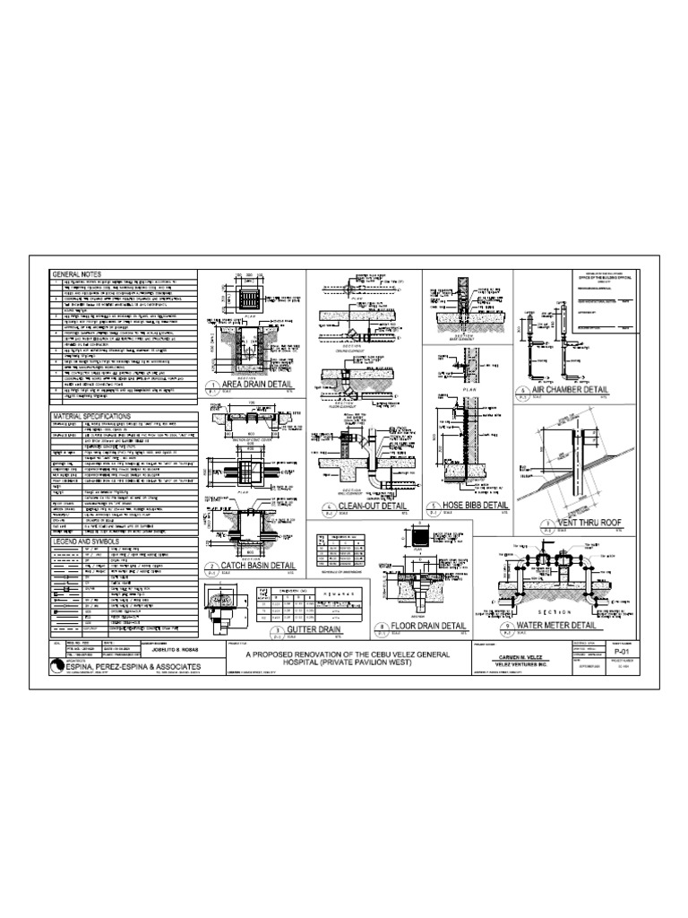 Plumbing Steps of Hospital | PDF | Civil Engineering
