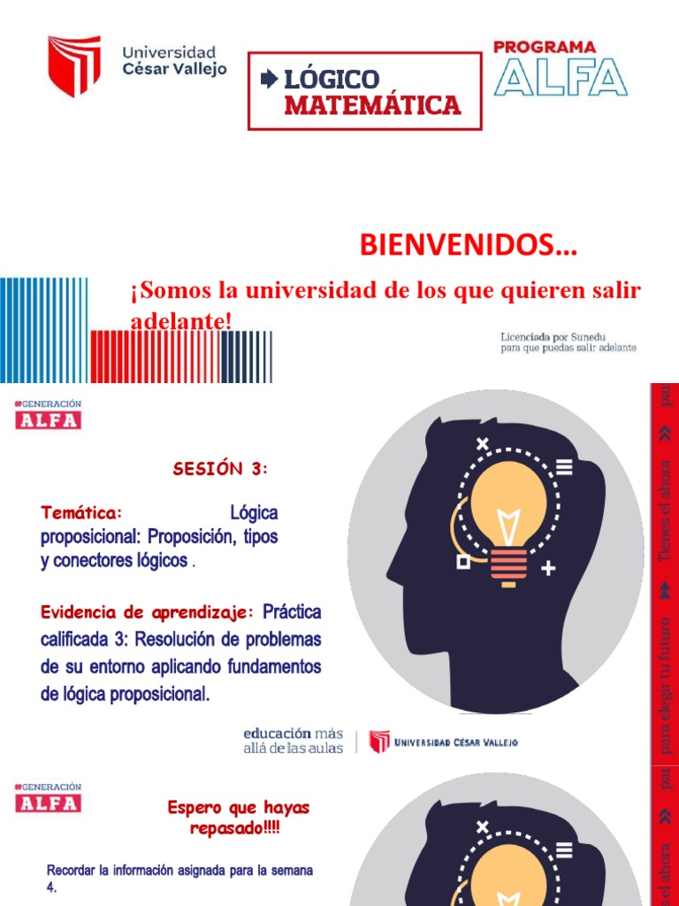 SESIÓN 3 Lógica Proposicional | PDF | Verdad | Proposición