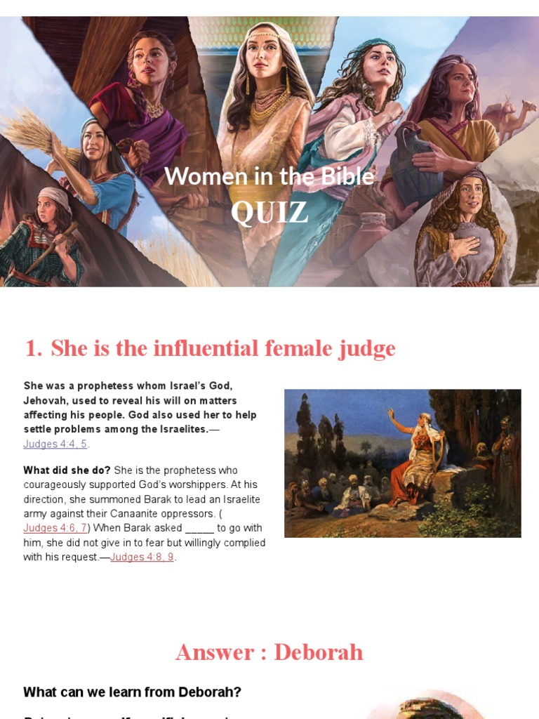 Women in The Bible | PDF | Isaac | Ruth (Biblical Figure)