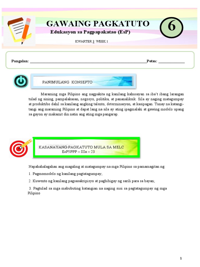 Esp6 Las Q3 Week 1 Pdf