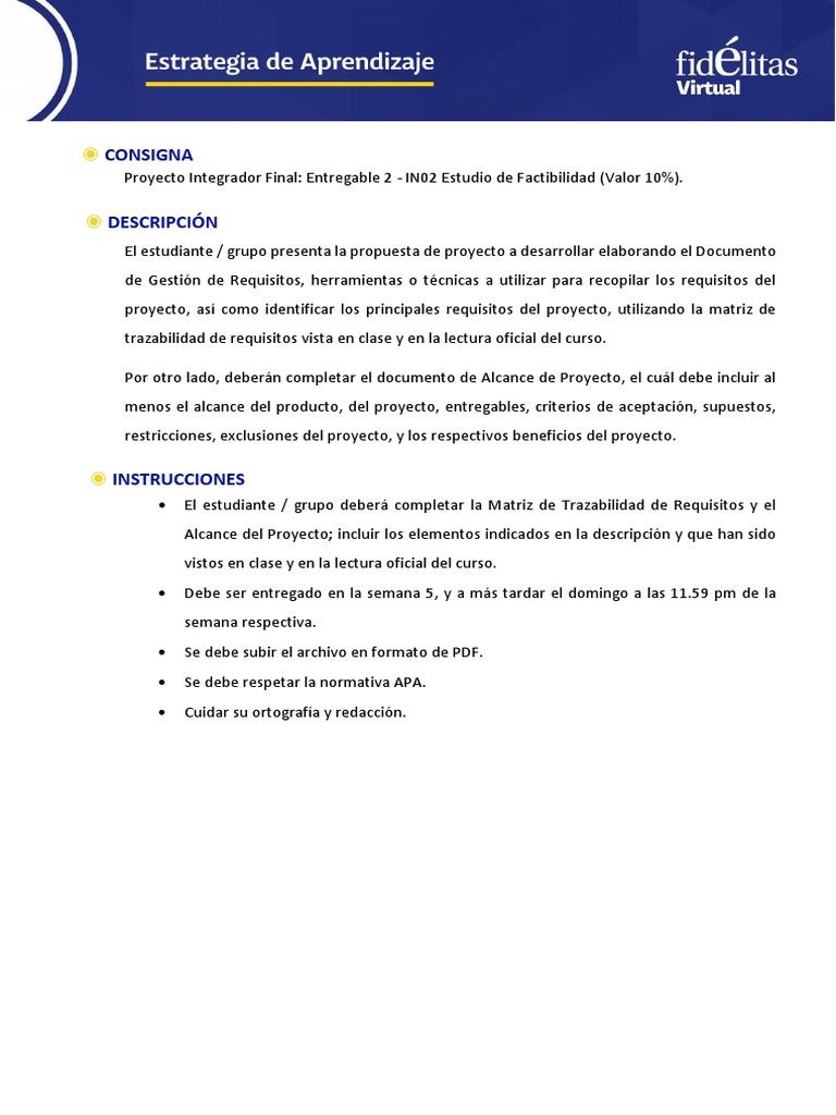 Avance 2 Del Proyecto Final | PDF | Estudio de factibilidad | Procesos de negocio