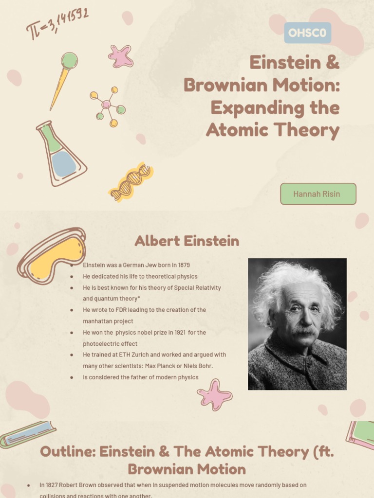 Einstein's Brownian Motion and Atomic Theory | PDF | Albert Einstein ...
