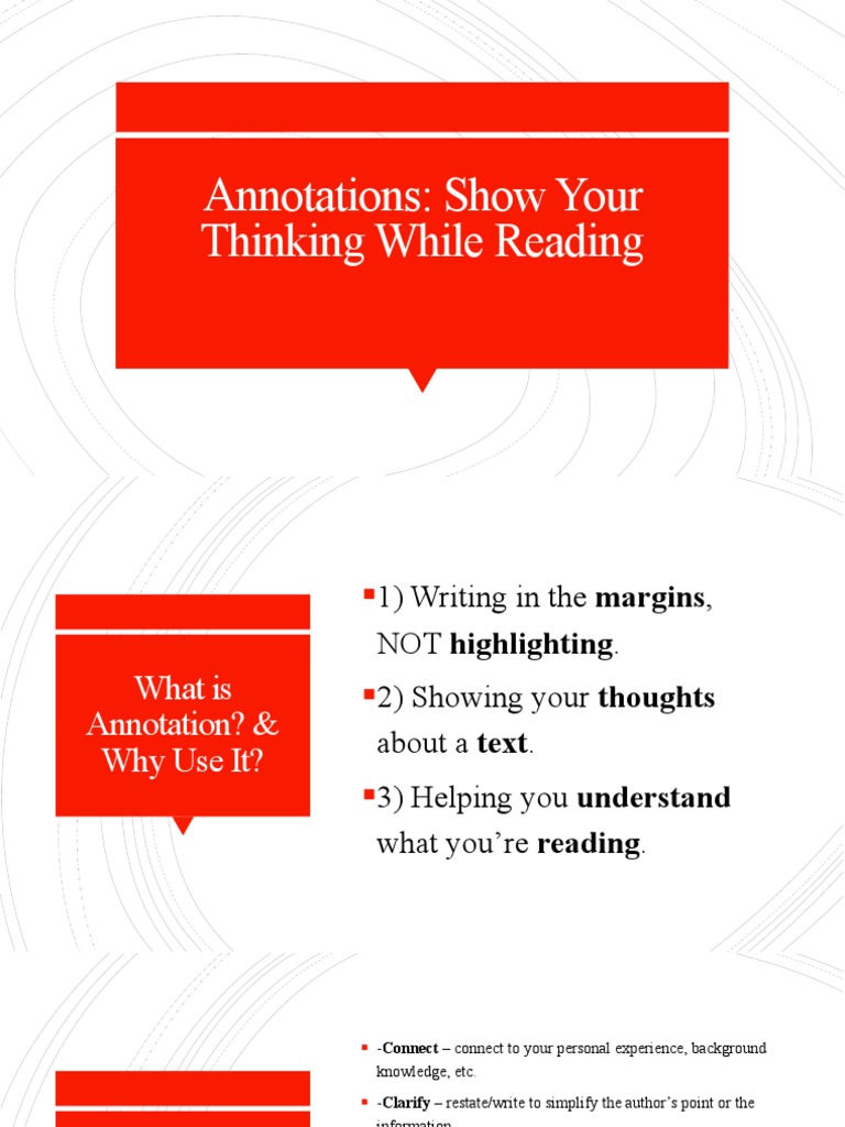 Annotation Notes | PDF