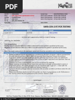 RT PCR Test Report | PDF | Epidemiology | Health Care