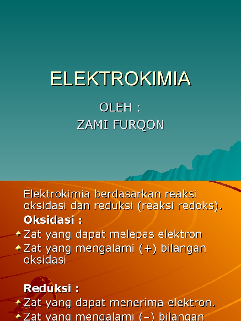 Dasar Elektrokimia | PDF