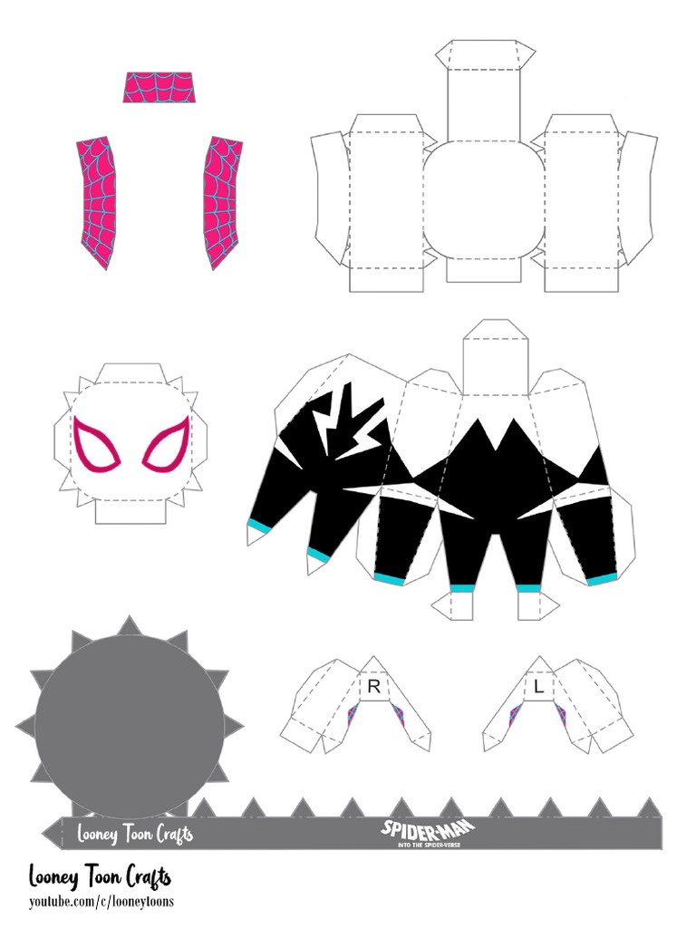 Spider-Man Into The Spider-Verse - Gwen Stacy Papercraft | PDF