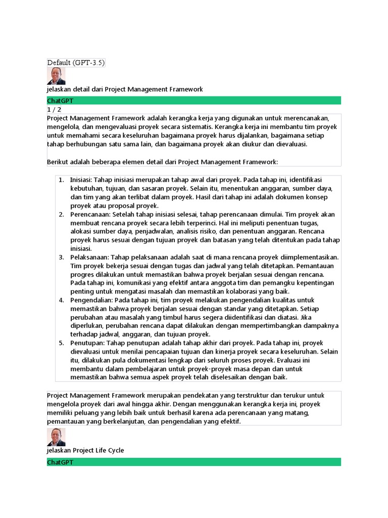 Project Management Cycle | PDF