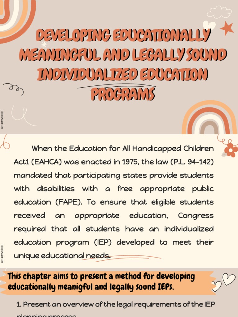 Legally Sound IEP Development Guide | PDF