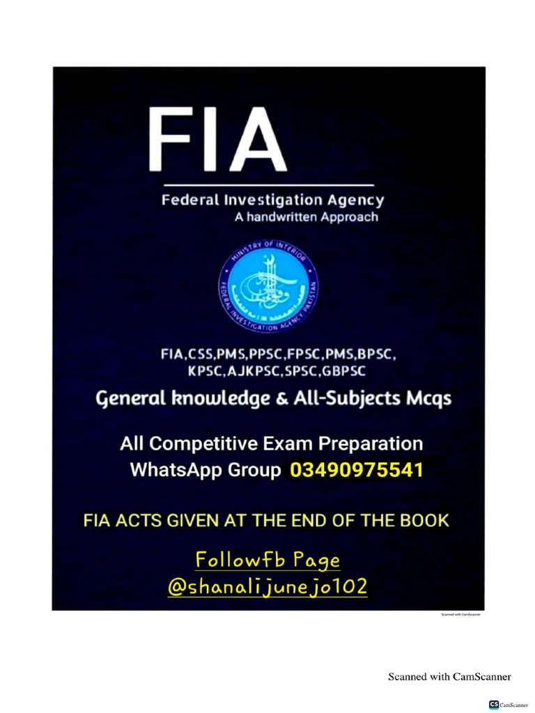 FIA Complete Handwritten Notes | PDF